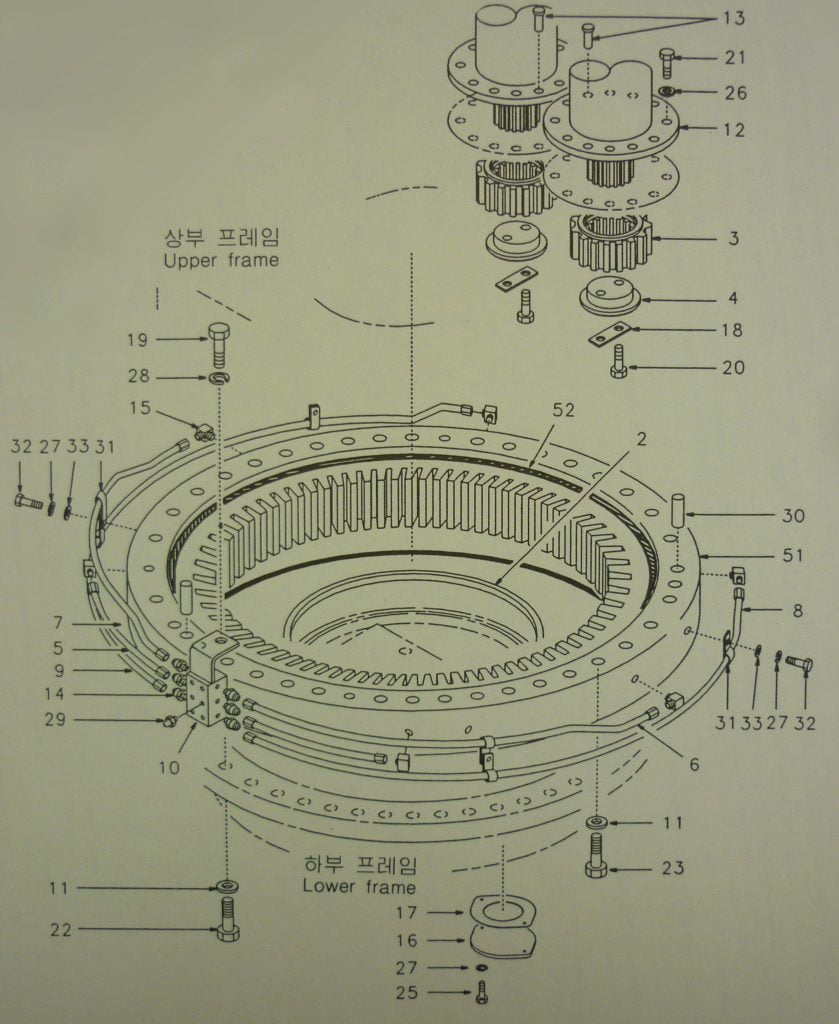 Swing Bearings for Volvo Excavators: EC460, EC460B, EC460C EC700 ...